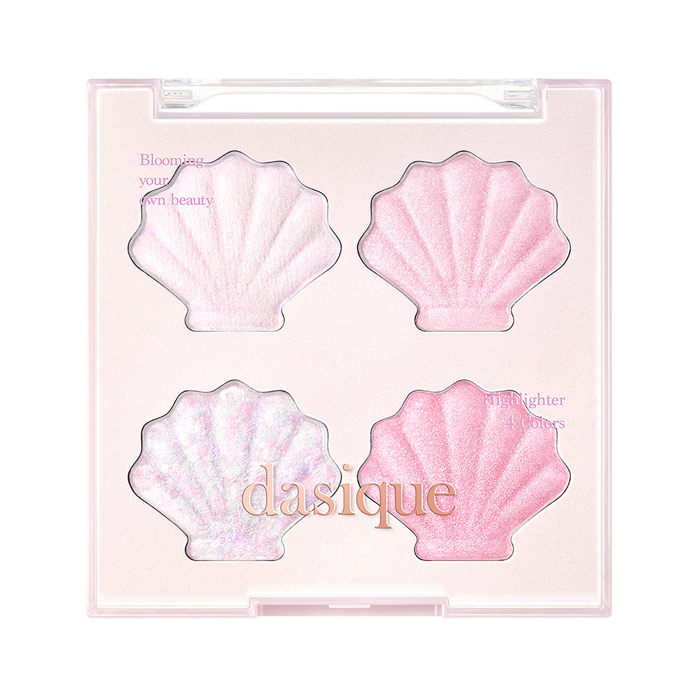 Shine Glowy Highlighter Palette #01 Twinkle Mermaid – Dasique